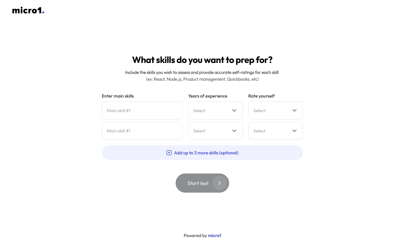 AI-powered mock interviews | micro1